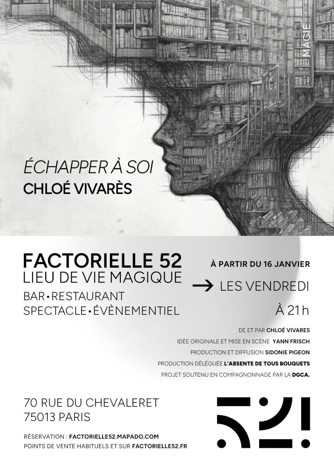 Spectacles de magie à Paris - Factorielle 52 - Expérience immersive