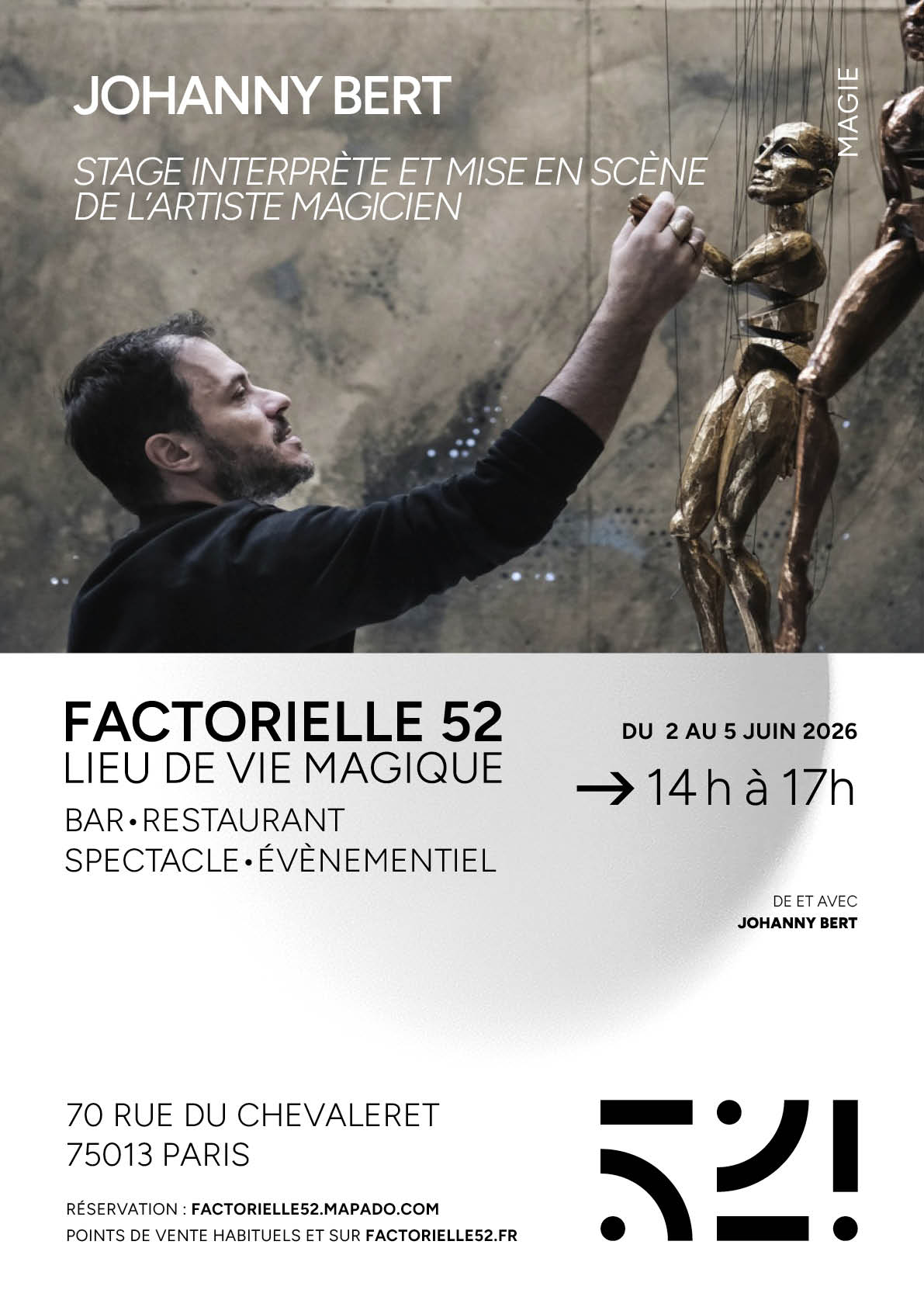 Spectacles de magie à Paris - Factorielle 52 - Expérience immersive